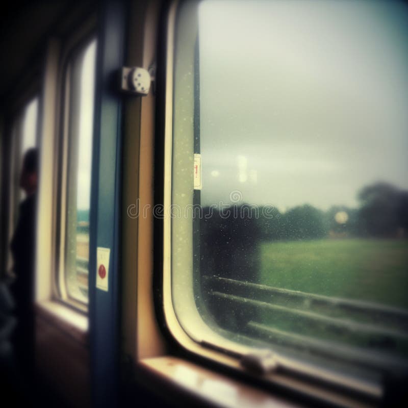 A Blur Snapshot of the View from a Train Window Stock Illustration ...
