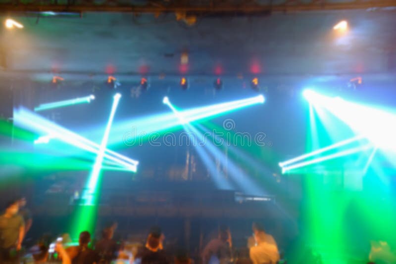 Blur Stage Lights and Spotlight Lights on Concert or Event Stock Image ...
