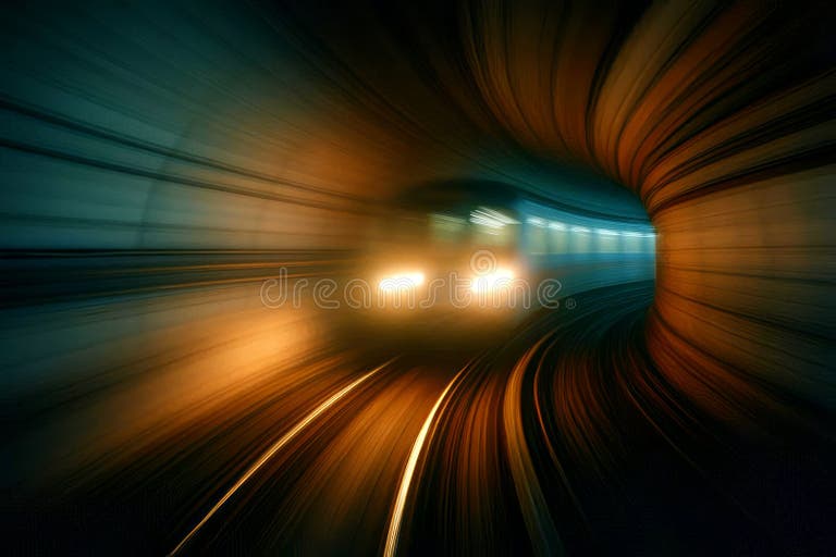 Fast Underground Subway Train Racing Stock Illustrations – 41 Fast ...
