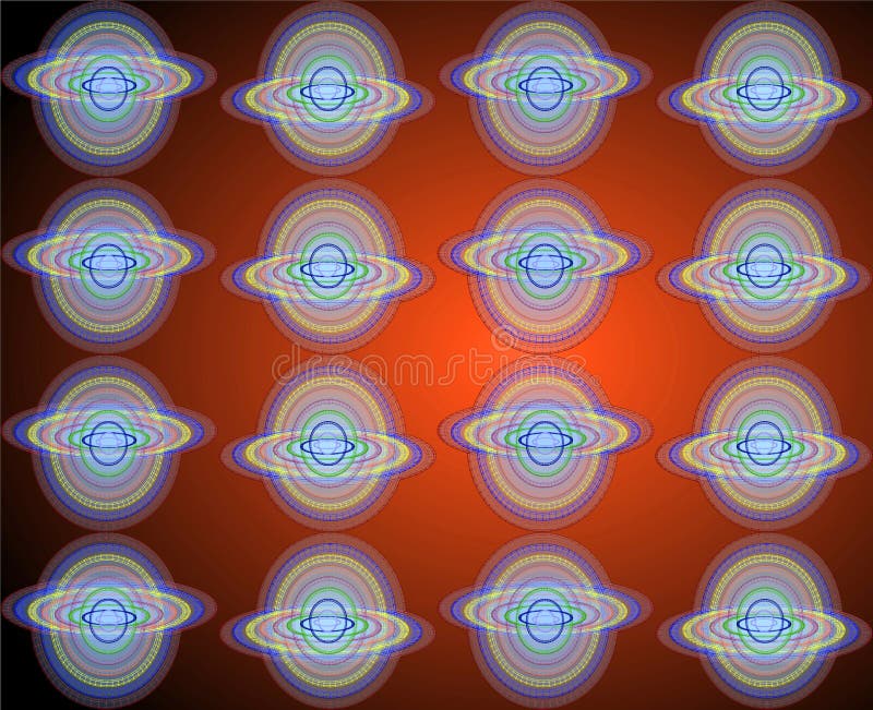 Saturn Pattern, Cartoon Style Stock Vector - Illustration of drawing ...