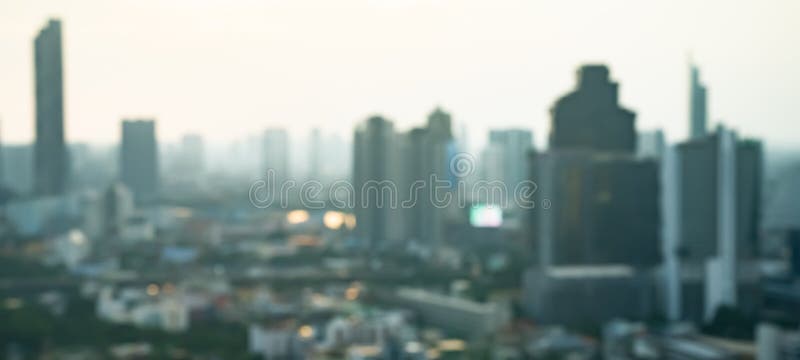 Blur of Thailand City View on High Building Stock Image - Image of ...