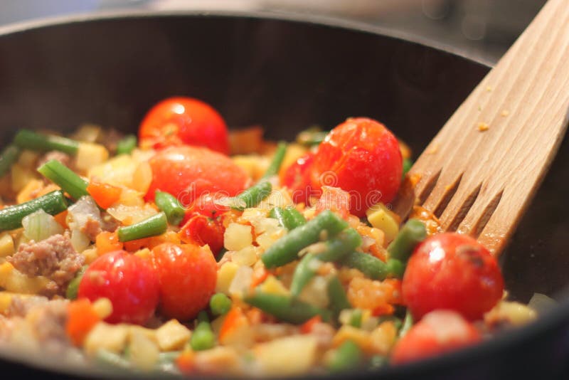 Blur vegetables with meat stock image. Image of chunks - 72386219