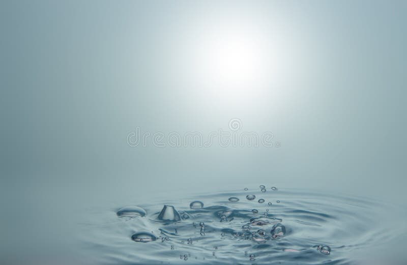Blur the Water Droplets that Fall on the Water Surface Stock Photo ...