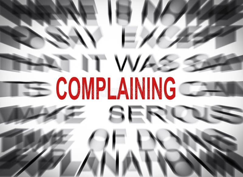 Complaining Word With A Line Stock Photo - Image of line, blackboard ...