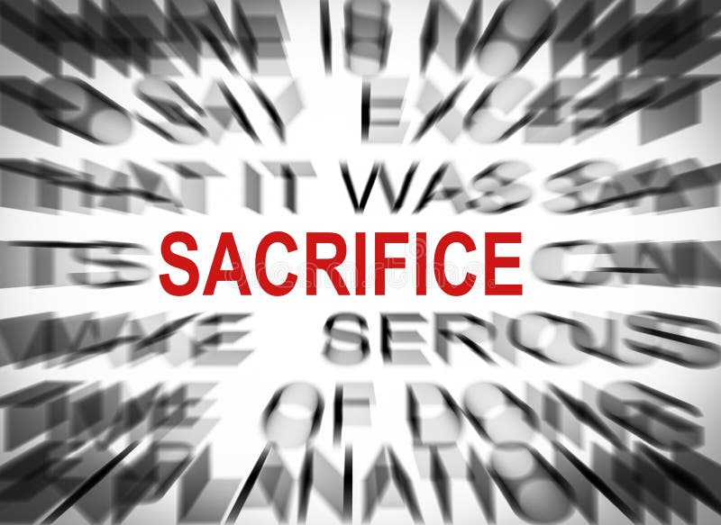 Closeup Of The Word `Sacrifice` In A Dictionary Stock Photo - Image of ...