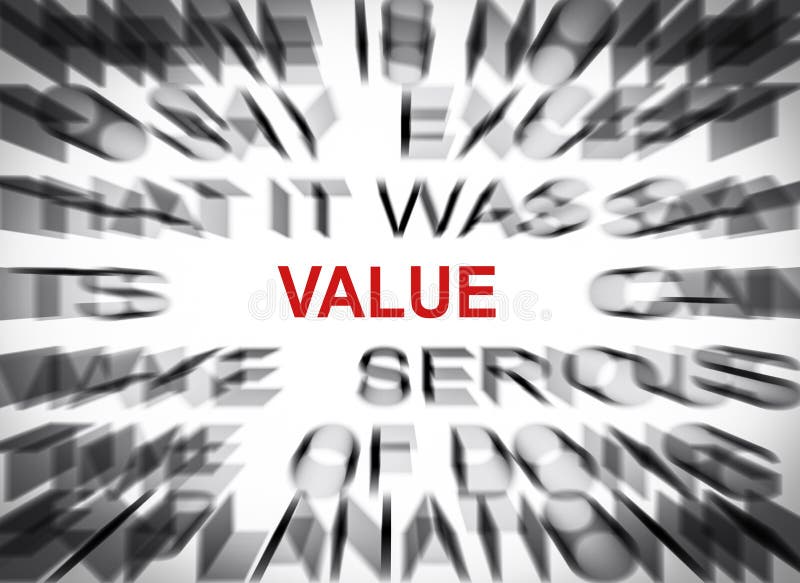 Focus on Value and Service stock photo. Image of corporate - 19886636