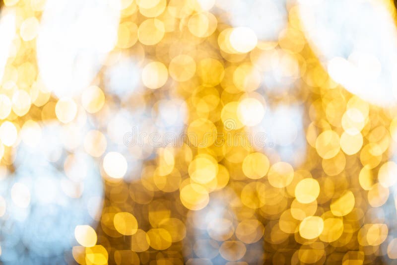 Blured Yellow Lights in Night Stock Image - Image of champagne ...