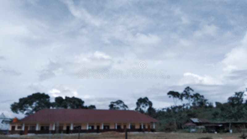The Blurray of My School View Stock Image - Image of facade, monument ...