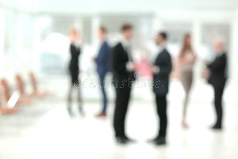 Blurred Abstract Background of Business Discussion People Group. Stock ...