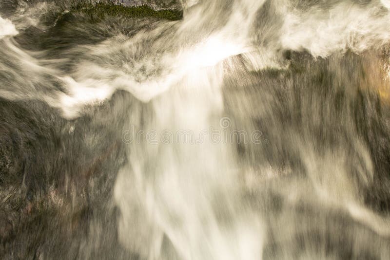 Blurred Abstract Background of Running Water. the Flow of Water in a ...