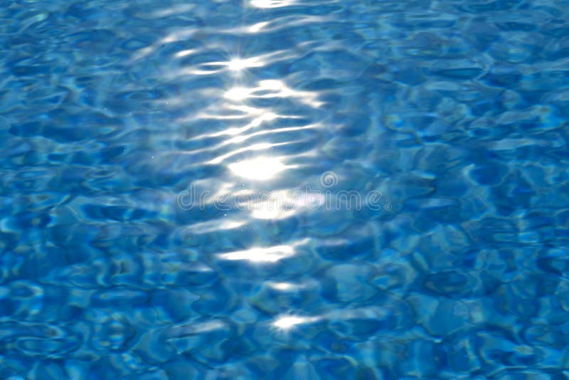 Blue Water and Light Reflections Stock Photo - Image of blurred, sunny ...