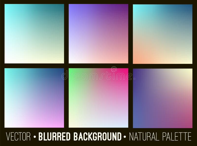 Blurred Abstract Backgrounds Collection. Smooth Template Design Stock ...