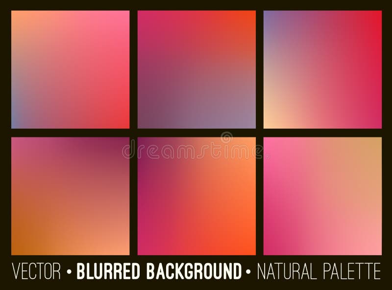 Blurred Abstract Backgrounds Collection. Smooth Template Design for ...