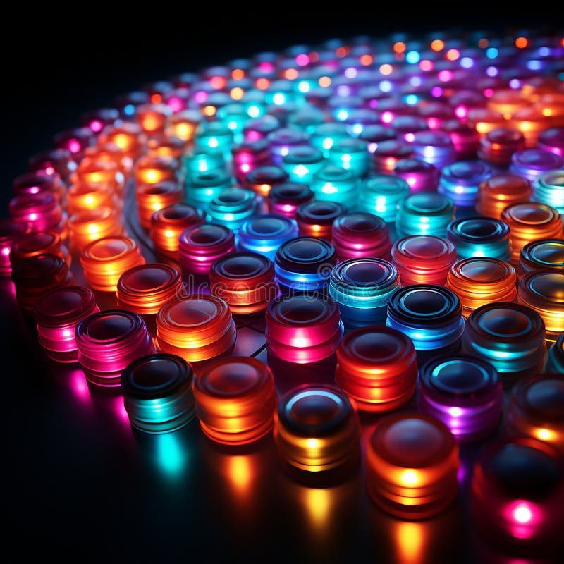 Blurred Abstract Bokeh Background of LED Lights. Marble Blinking Many ...