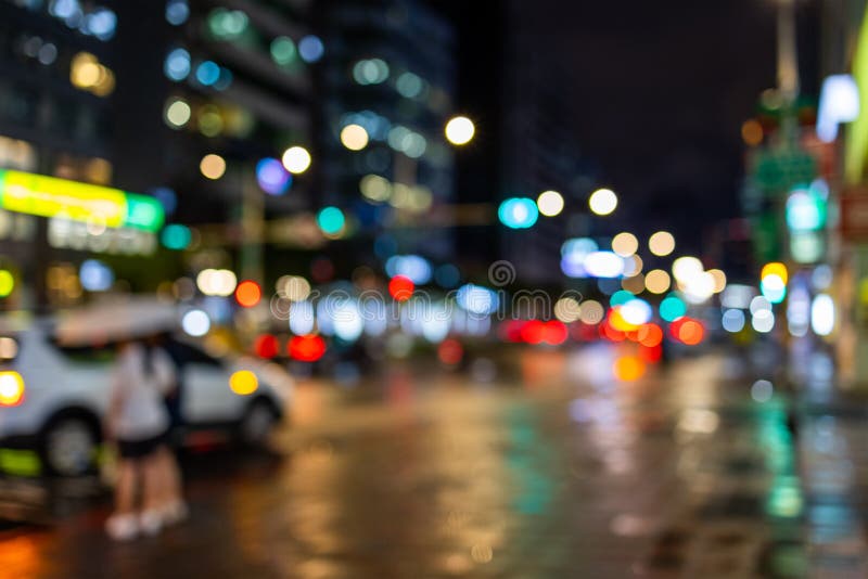Blurred Abstract City Street Background Stock Image - Image of ...
