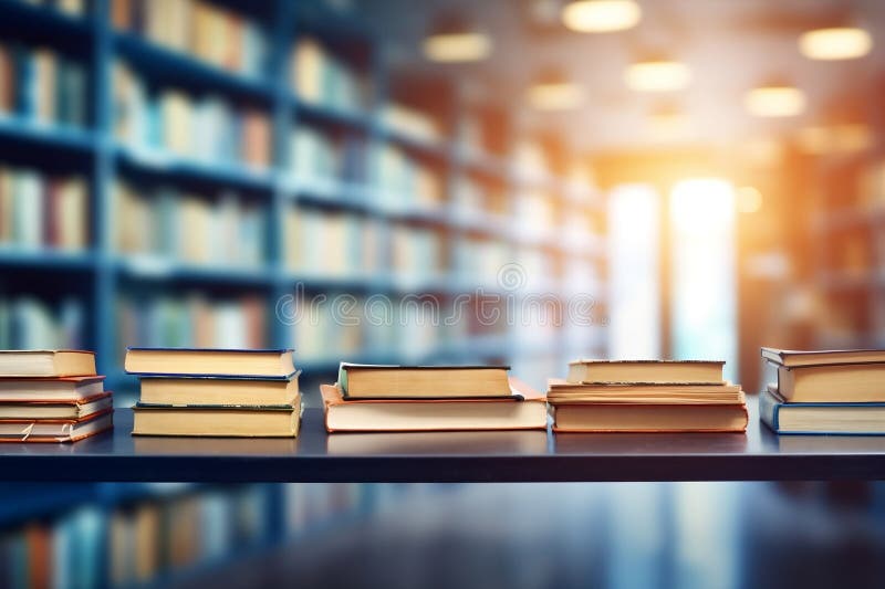 College Library, with Students Studying and Reading in the Quiet ...