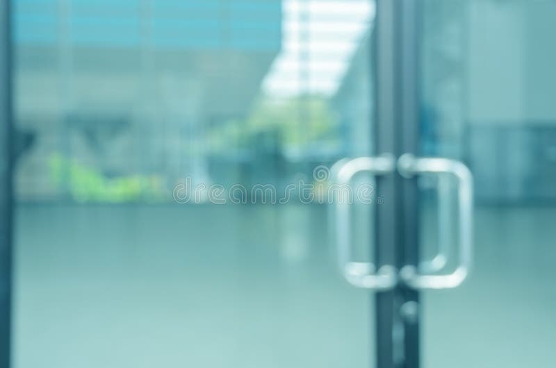 Blurred Abstract Glass Door Stock Photo - Image of light, control: 75478722