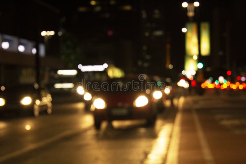 Blurred Abstract Lights. City Lights. Car Lights Stock Image - Image of ...