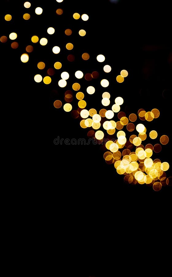 Blurred Abstract Multicolored Sparkling Lights Background on Black ...