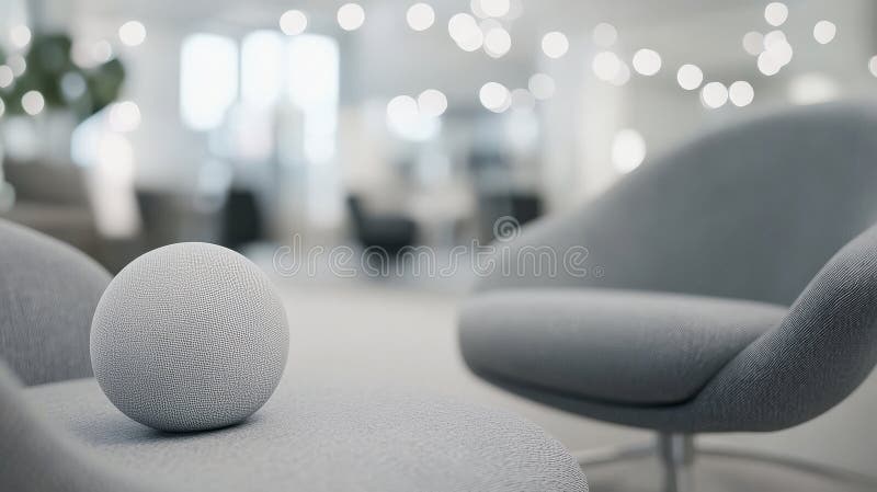 A Blurred and Abstract Office Interior Room Serves As a Defocused ...