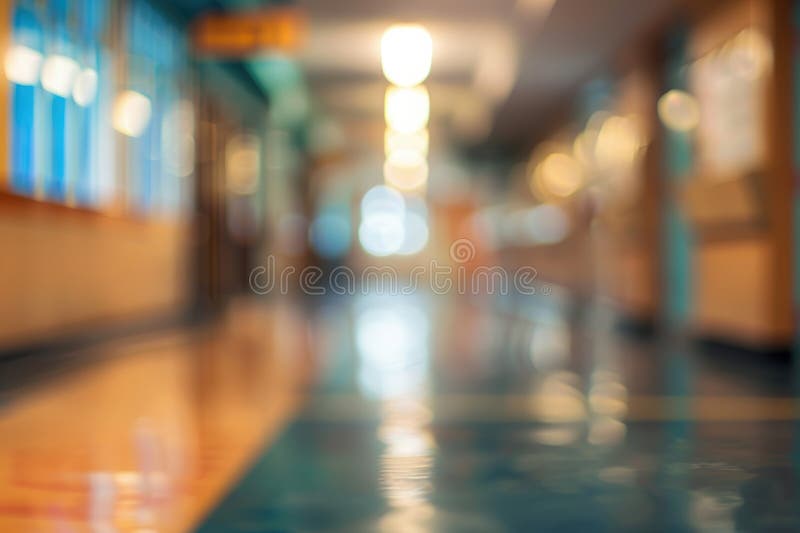 Blurred School Classroom Background, Soft Abstract Focus on Desks and ...