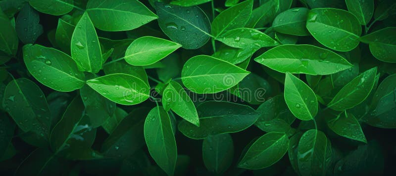 Blurred Abstract Spring Background with Green Leaves Stock Illustration ...