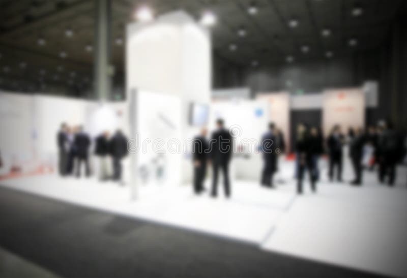Blurred Abstract Trade Show, Intentionally Blurred Background Stock ...