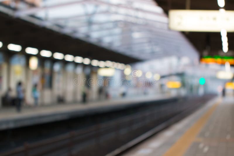 Blurred Abstract of Train Station, Concept Transportation Background ...
