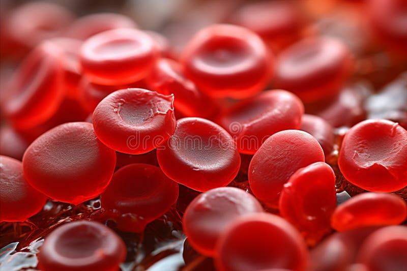 Blurred Background with Blood Cells, Leukocytes, and Erythrocytes for ...