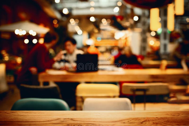 Blurred background in cafe stock image. Image of dark - 146691217