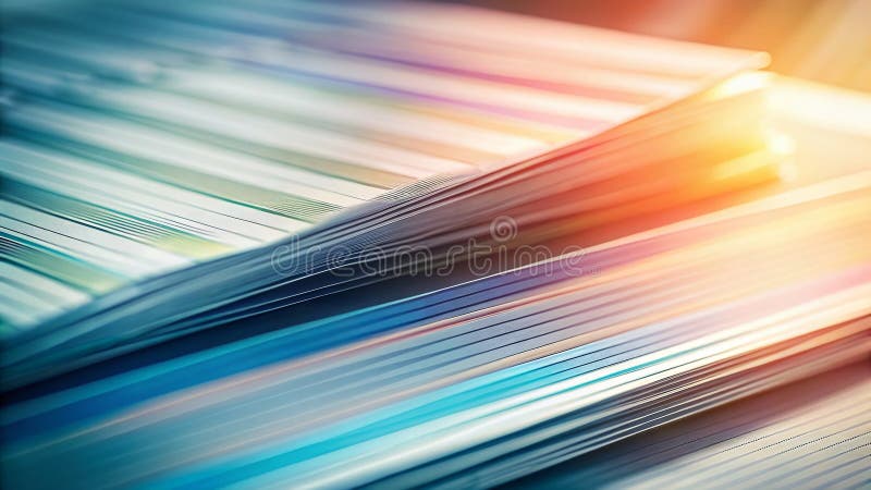 Blurred Background Emphasizes Document Structure Headers Sections and ...