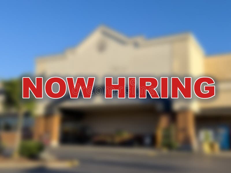 Blurred Background of the Front of a Retail Store Building with the ...