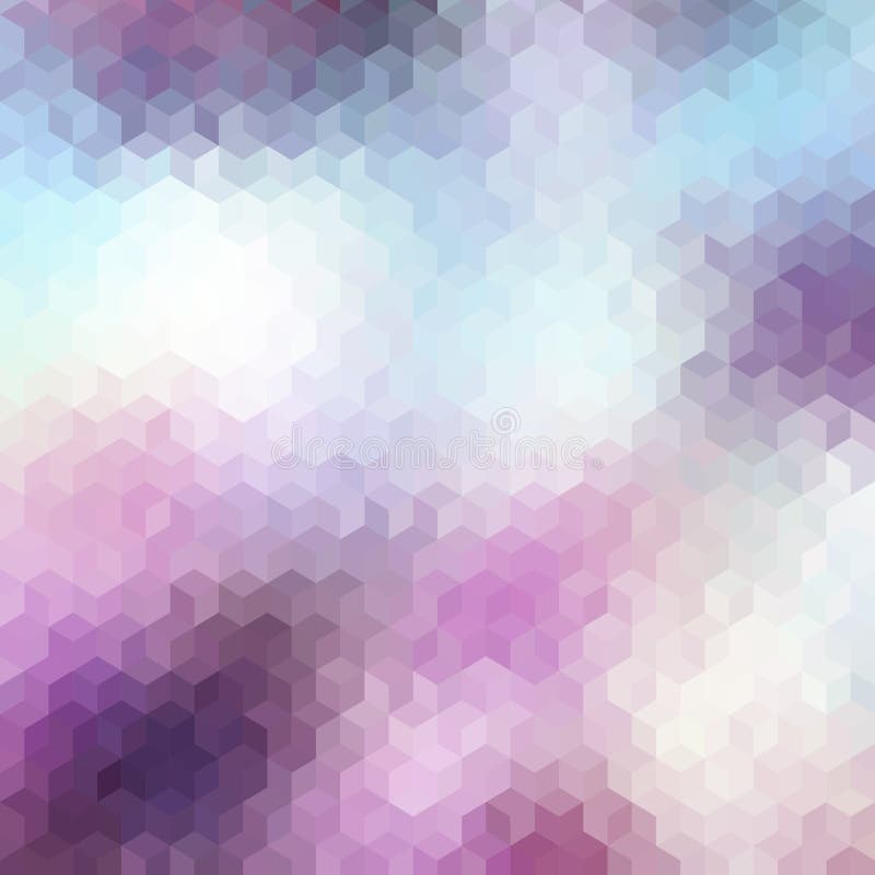 Geometric Polygonal Pattern of a Cubes in Low Poly Style. Stock Vector ...