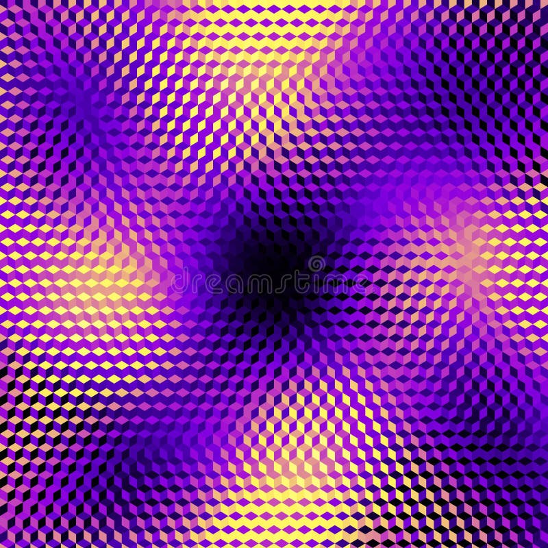 Geometric Polygonal Pattern of a Cubes in Low Poly Style. Stock Vector ...