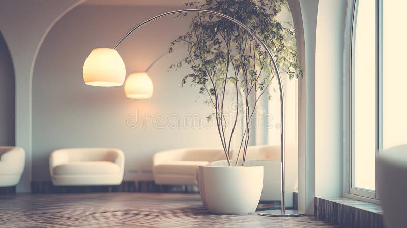 Blurred Background of a High-end Reception Waiting Area Stock ...