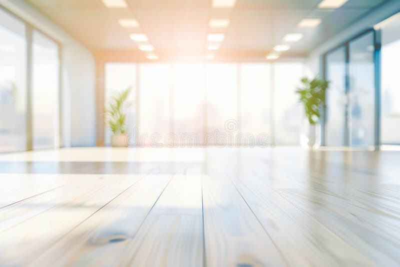 Blurred Background of a Light Modern Office, Business Style Extra Wide ...