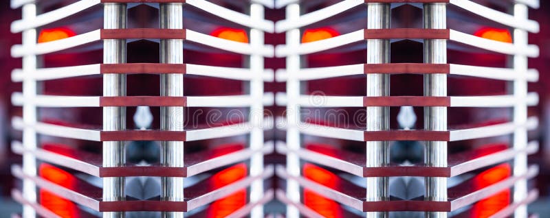 Blurred Background Pattern of Steel Pole and Slats Stock Photo - Image ...