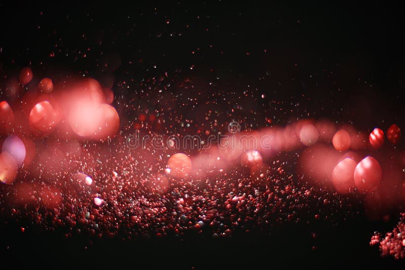 Blurred Background with Red Lights Stock Image - Image of dark, texture ...