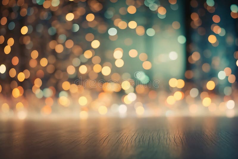 A Blurred Background with Subtle Bokeh Lights Wall Background with Copy ...