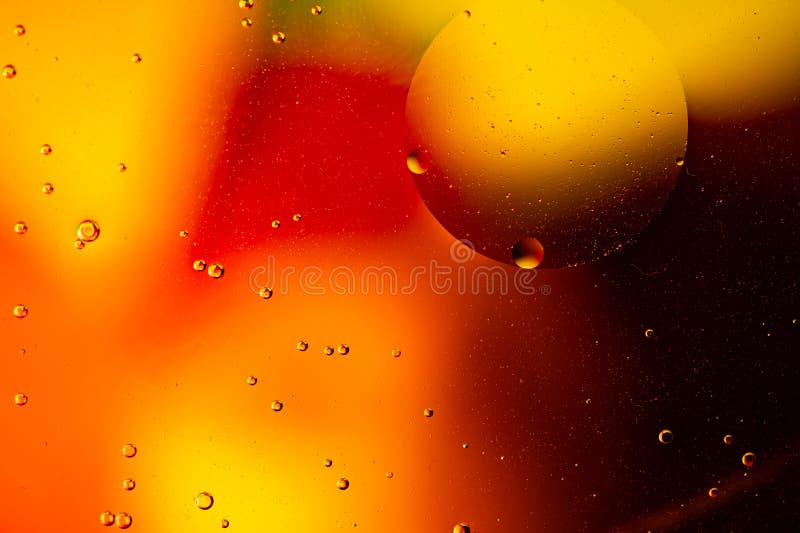 Blurred Background, Wallpaper. Translucent Translucent Oil Bubbles with ...