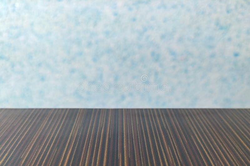 Blurred Background with Wood Grain Table Edge with Longitudinal Lines ...
