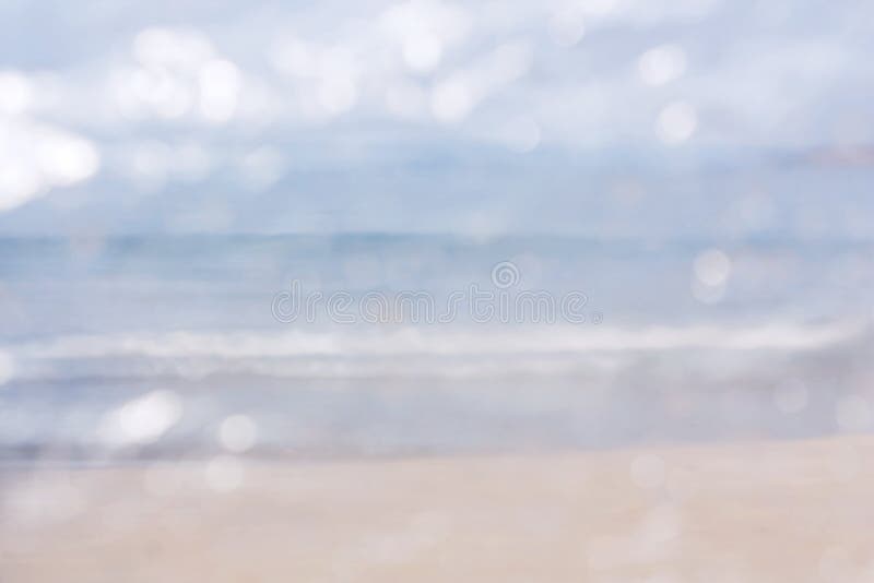 Blurred Beach Landscape As Summer Abstract Background Stock Photo ...