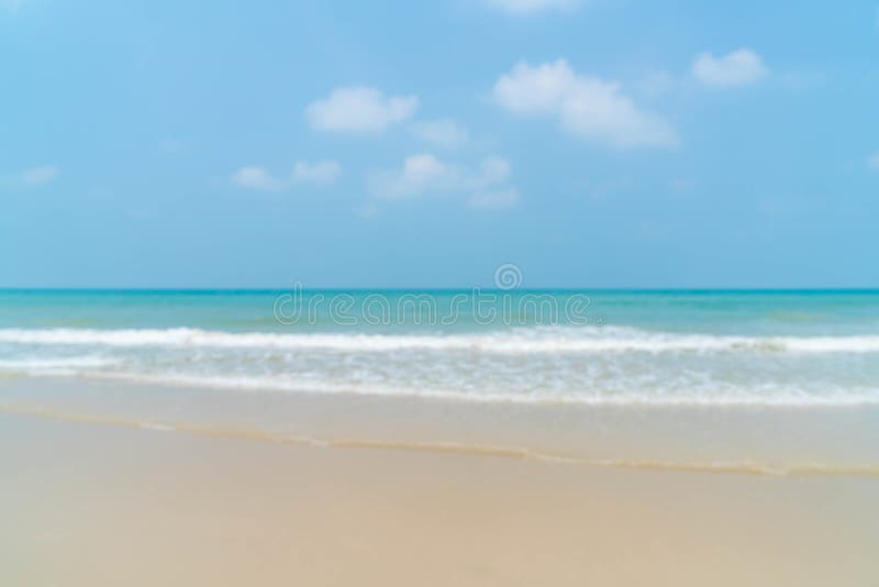 Blurred beach and sea stock image. Image of beautiful - 90352477