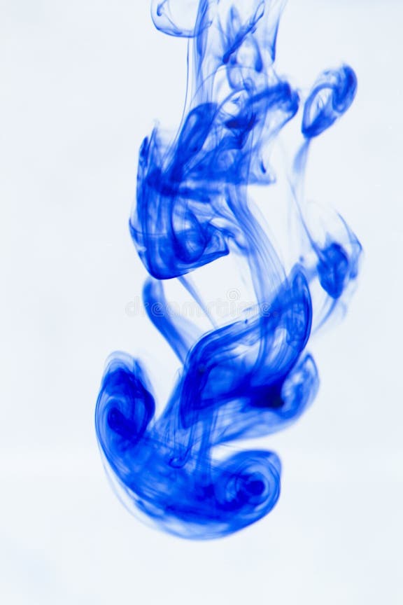 Blurred blue ink in water stock photo. Image of concept - 89007828