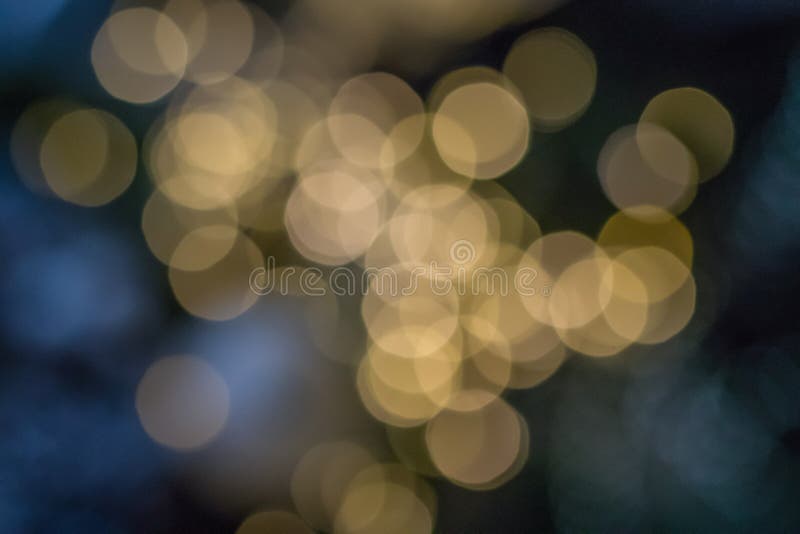 Blurred Bokeh Background Texture. Warm White Garland Lights Stock Image ...