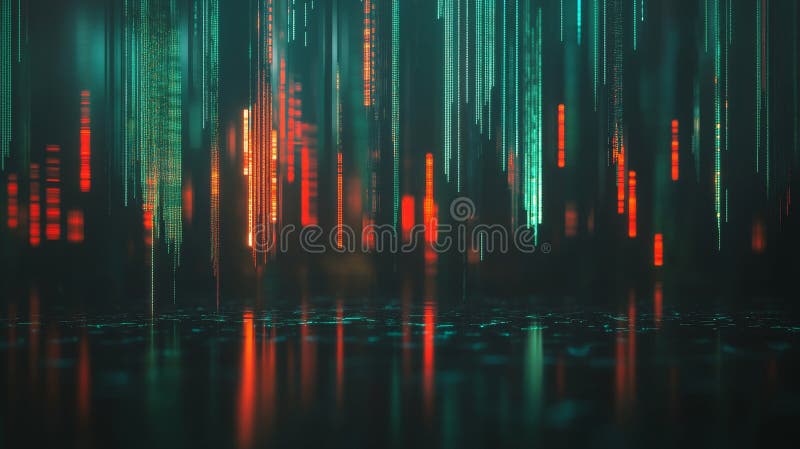 A Blurred, Bright Tech Background Featuring Illuminated Fiber Optic ...