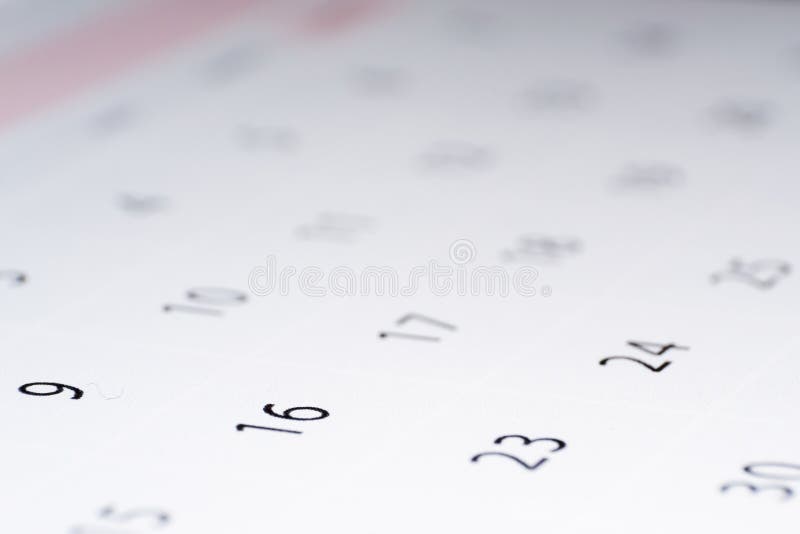 Abstract Calendar Time Background Stock Image - Image of passing, dream ...