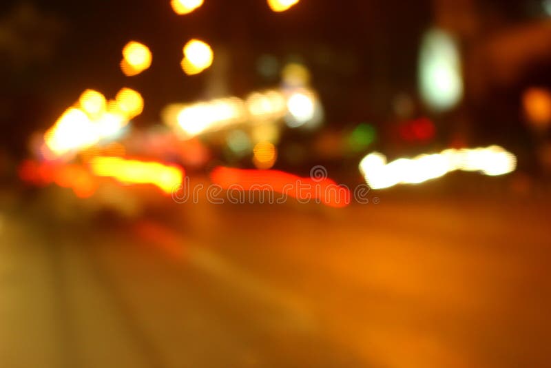 Blurred of Car in City at Night Stock Image - Image of road, bumper ...