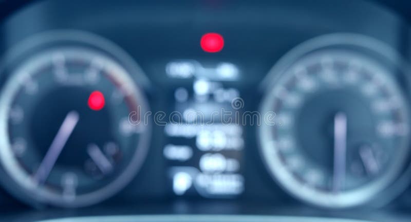 Blurred Car Speedometer. Soft Focus Light Speedometer Stock Image ...
