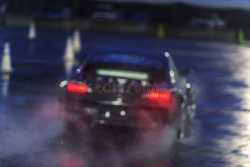 Blurred car on track stock image. Image of drift, change - 80376215